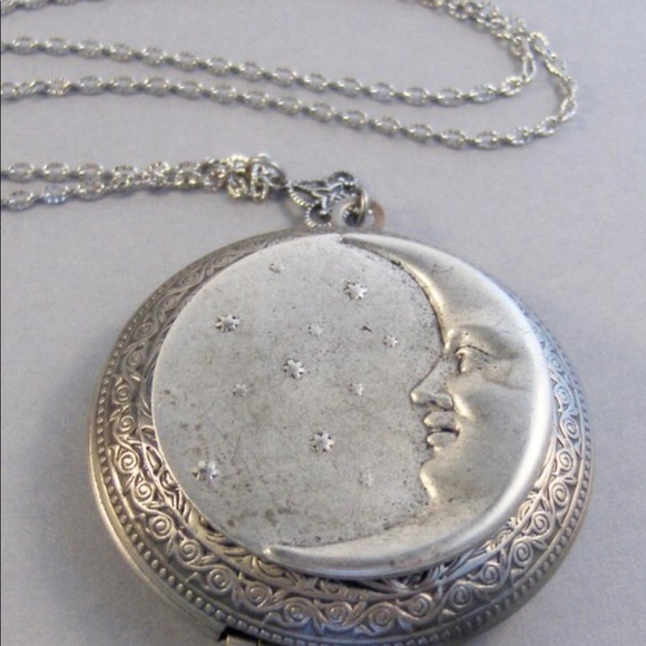 Valley Girl Designs | Jewelry | Moon Locket Necklace Goddess Pendant ...